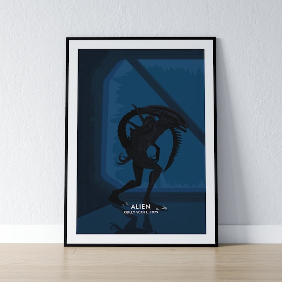 Alien Poster A3 & A4 Prints Minimalist Movie Poster Print - Etsy UK