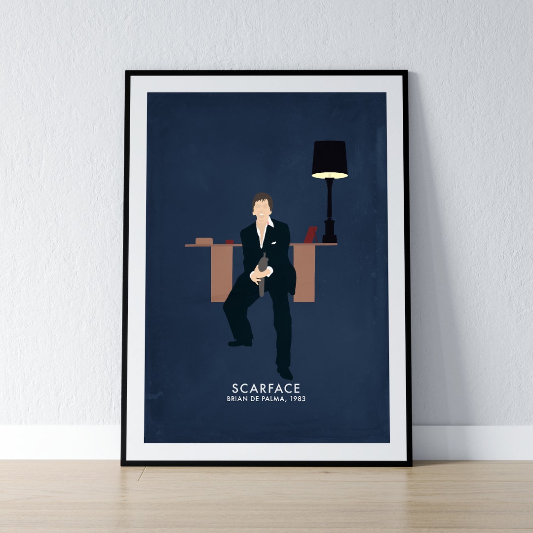 Scarface Poster - A3 & A4 Prints - Minimalist Movie Poster Print ...