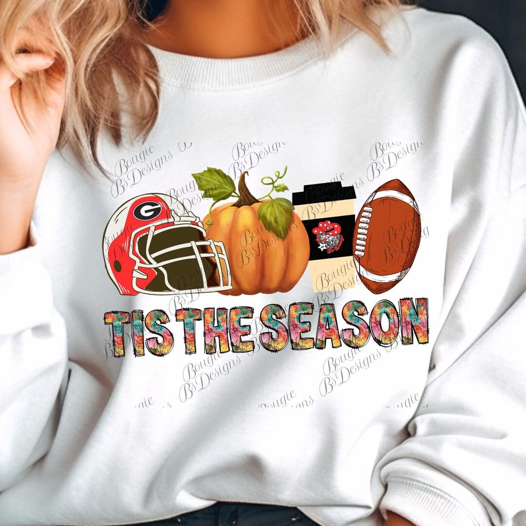 Georgia Fall Png Tis the Season Bulldogs Football - Etsy