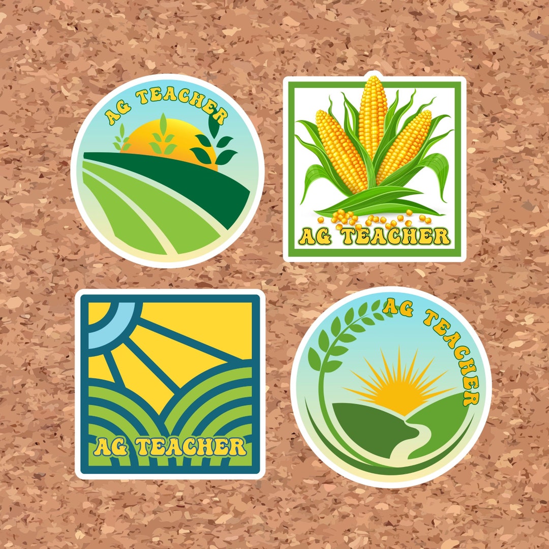 AG Teacher Agriculture Printable Stickers Print and Cut Sticker Cricut ...