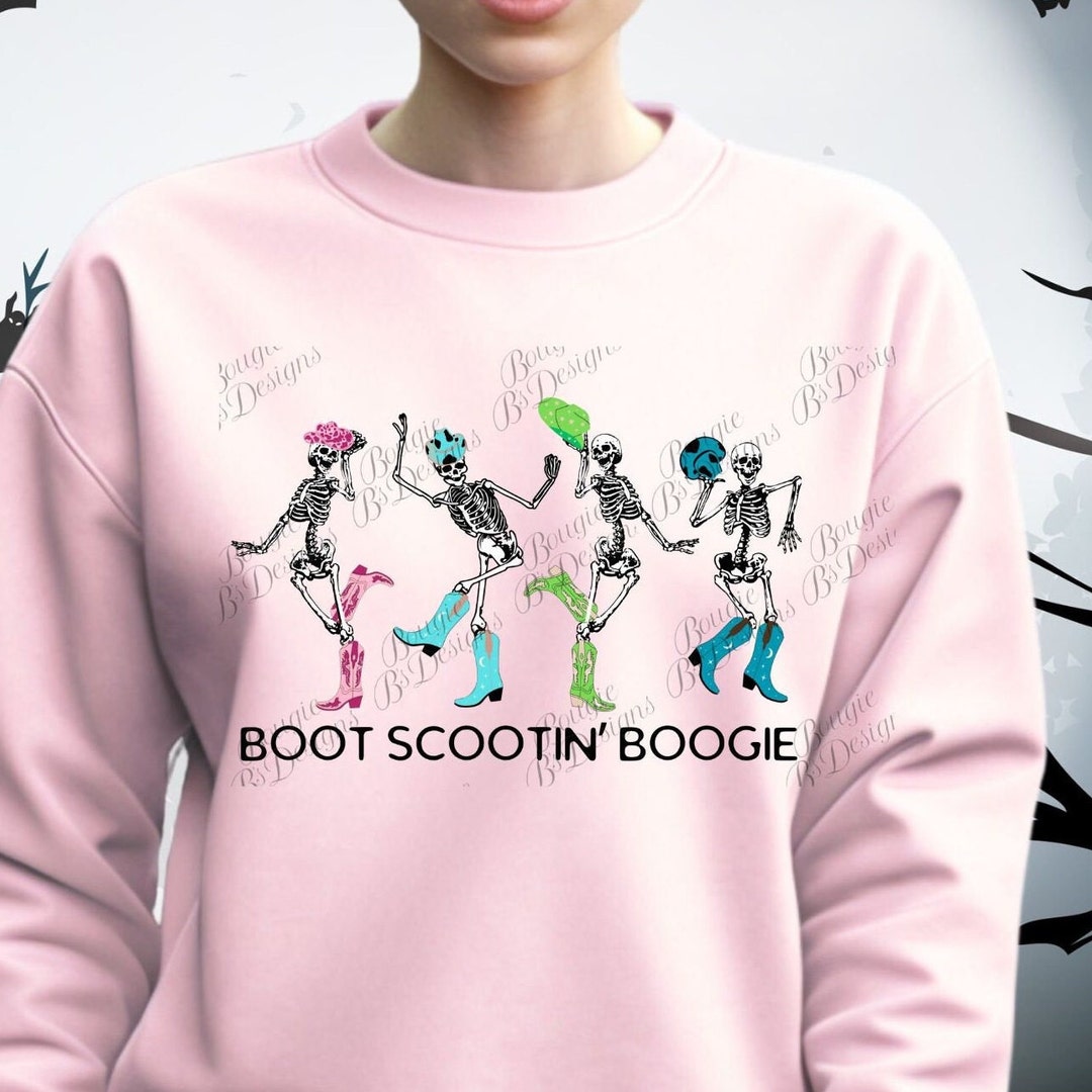 Boot Scootin' Boogie PNG Dancing Skeletons Png Digital - Etsy