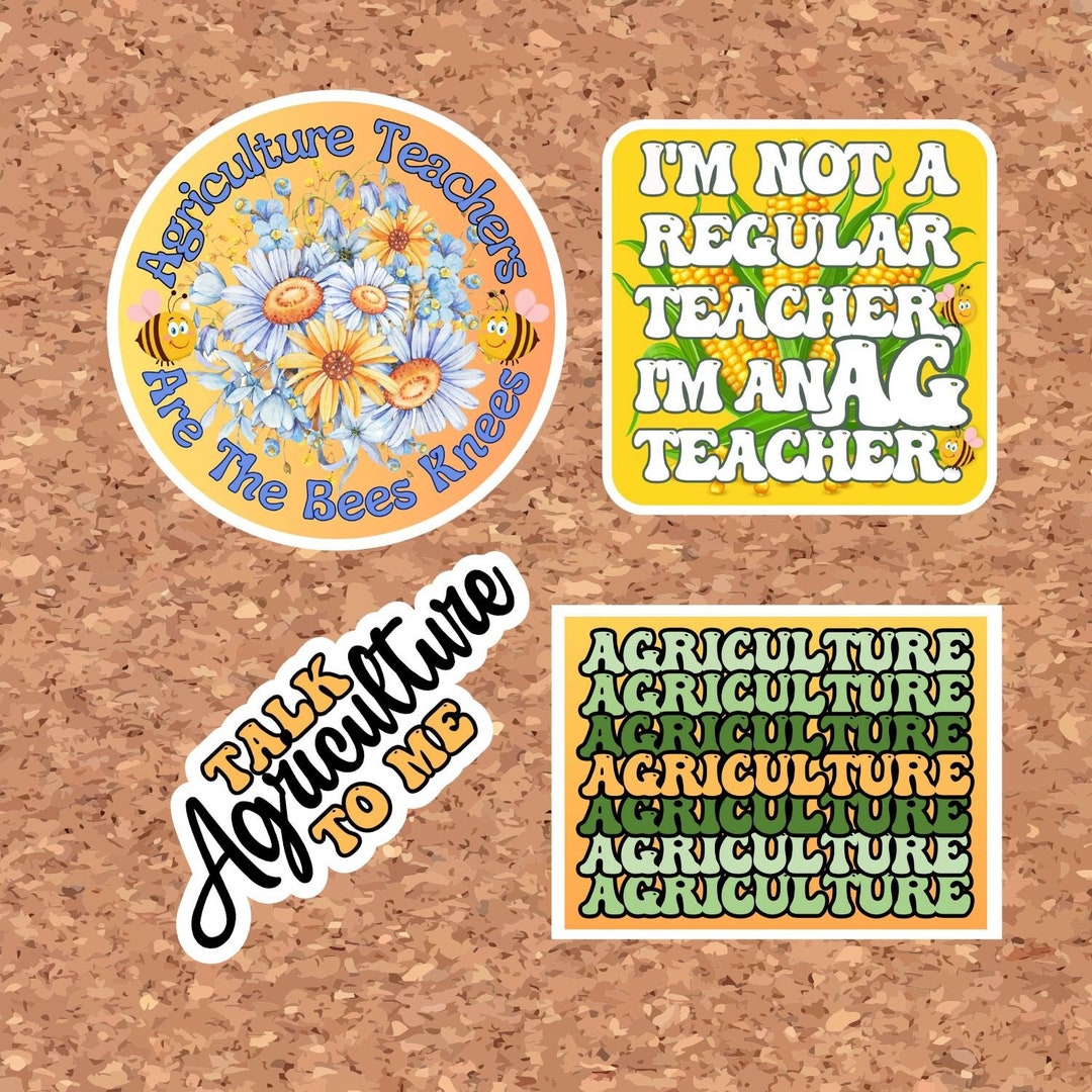 AG Teacher Agriculture Printable Stickers Print and Cut Sticker Cricut ...