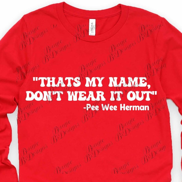 Pee Wee Herman - Etsy