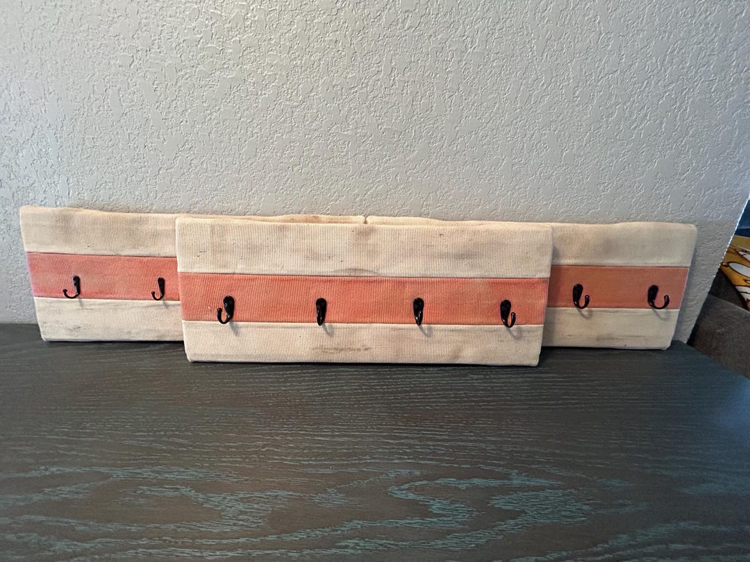 Fire Hose Hat/coat/key Hanger in White/orange - Etsy