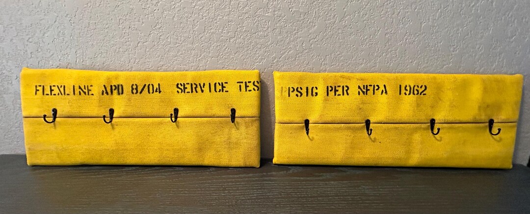 Fire Hose Hat/coat/key Hanger - Etsy