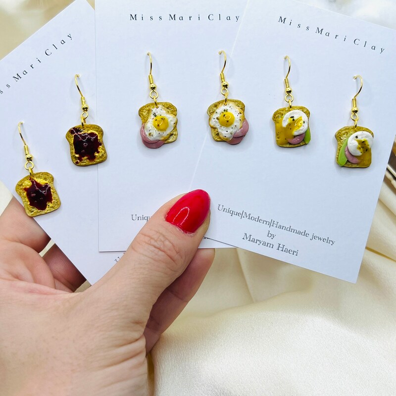 Toast Earrings - Etsy