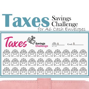 Taxes Savings Challenge Printable Budget Binder Insert Mini - Etsy