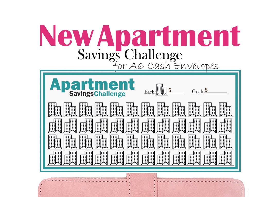 New Apartment Savings Challenge Printable Home Fund Savings - Etsy