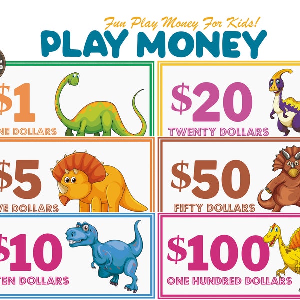 Printable Play Money - Etsy