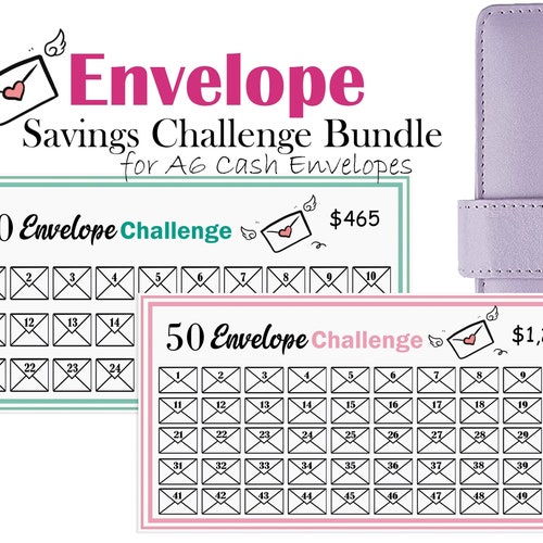 Budget Printable Cash Envelope Challenge Saving Challenge - Etsy