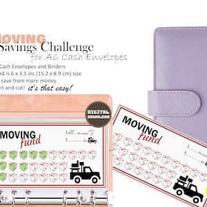 Moving Fund Savings Challenge, Printable Savings Tracker, Fits in A6 ...