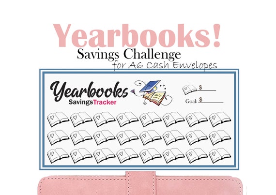 Yearbook Savings Challenge Printable Budget Binder Insert - Etsy