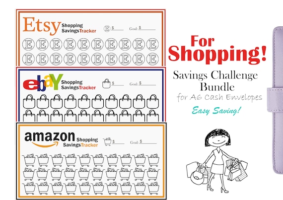 Shopping Savings Challenge Printable Budget Binder Insert - Etsy Australia