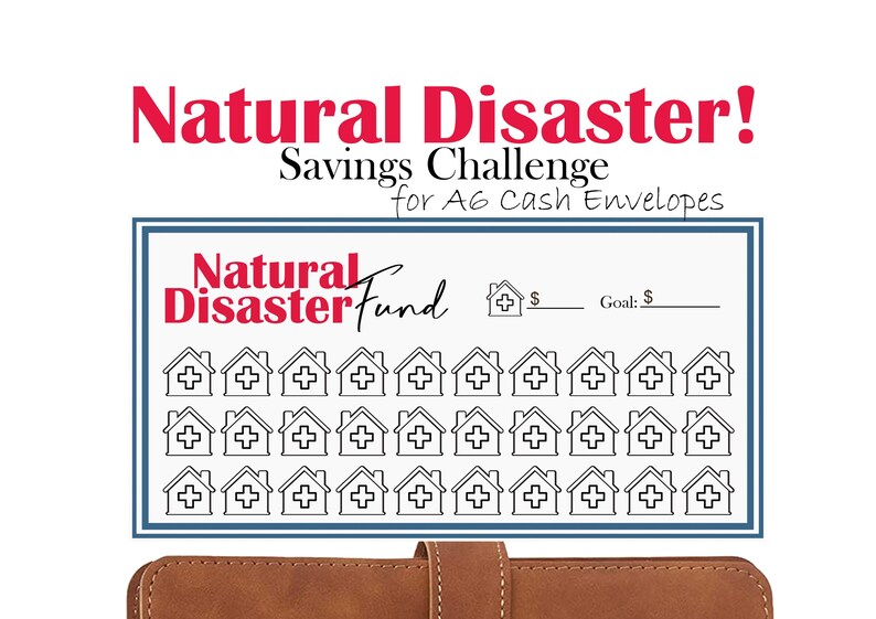 Natural Disaster Fund Savings Challenge Printable Budget - Etsy