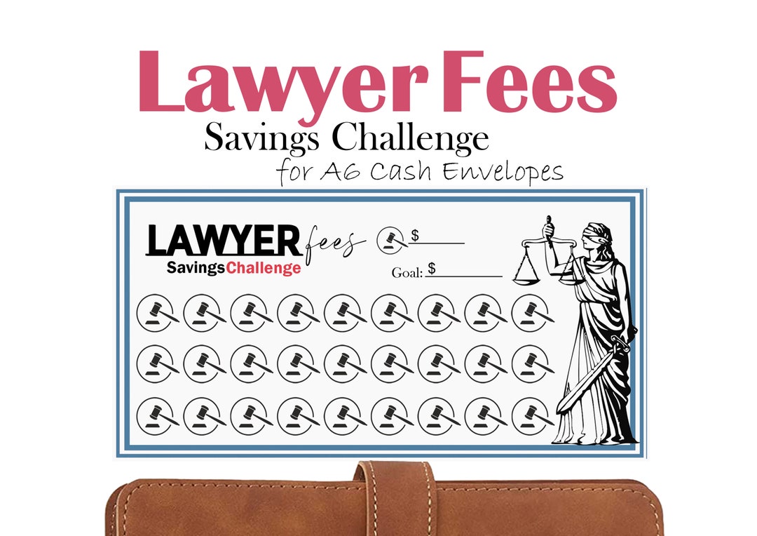 Lawyer Savings Challenge, Printable Budget Binder Insert, Law Legal Fee ...