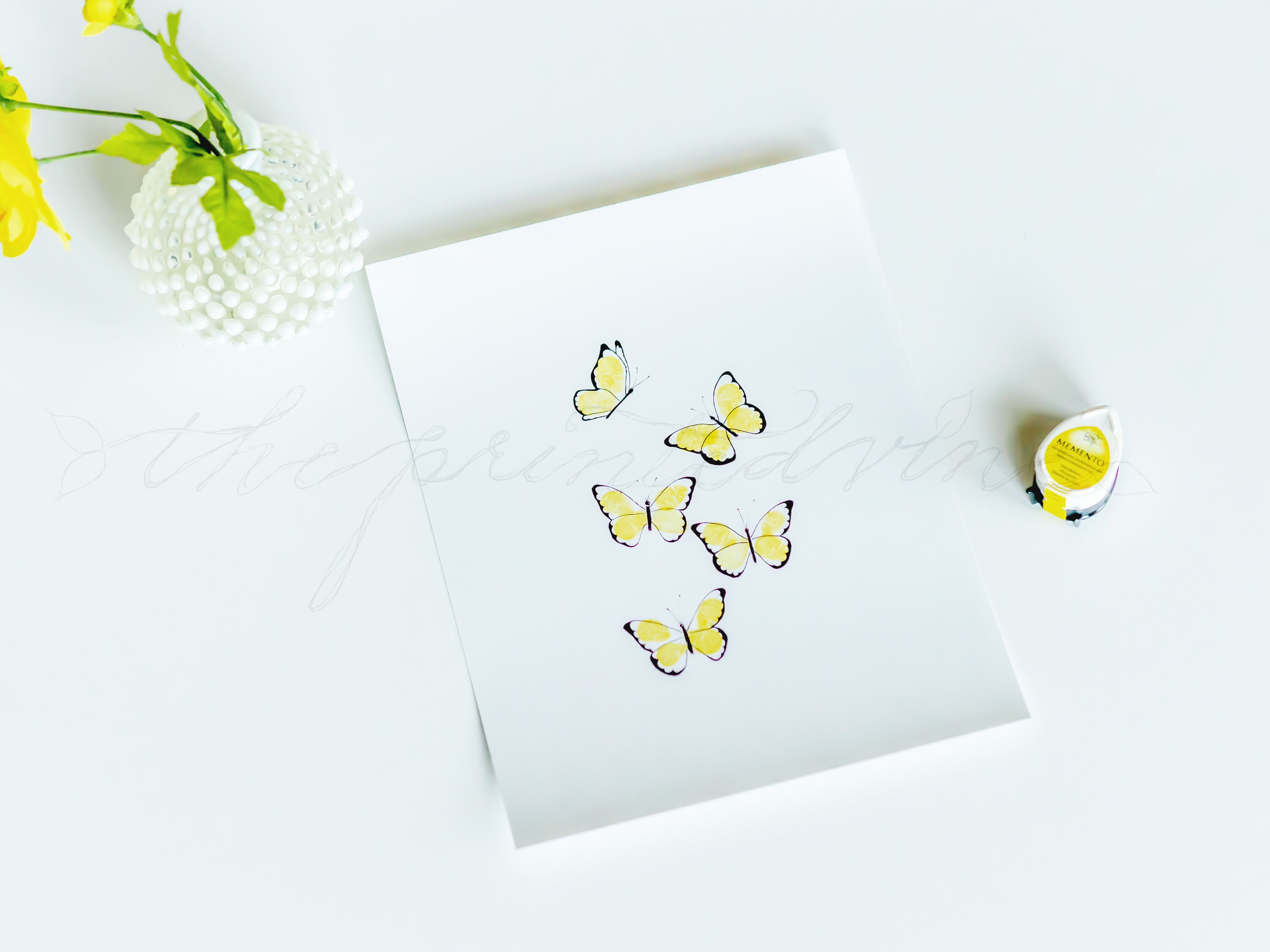 Digital Download, Kids Art, Fingerprint Art, Nursery Art, Butterfly - Etsy
