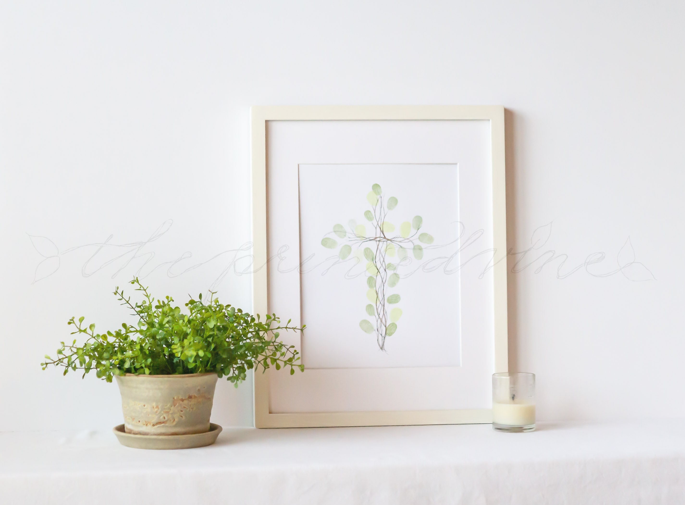 Digital Download, Cross Art, Fingerprint Art - Etsy