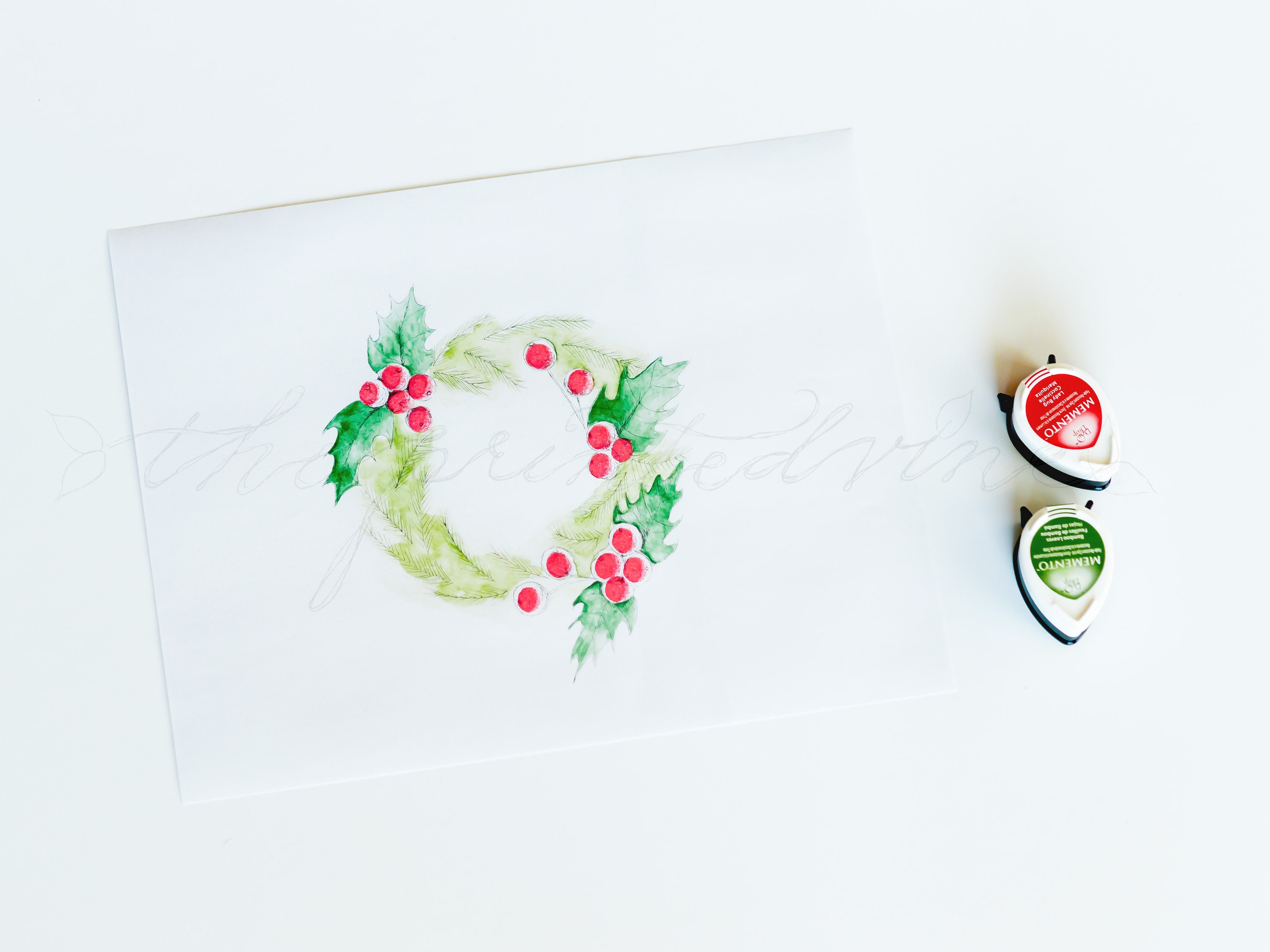 Fingerprint Christmas Wreath, Fingerprint Art - Etsy