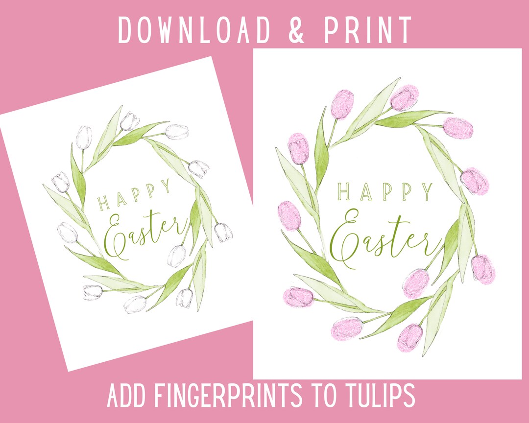 Easter Kids Art, Fingerprint Art, Easter Craft, Preschool Easter Craft ...