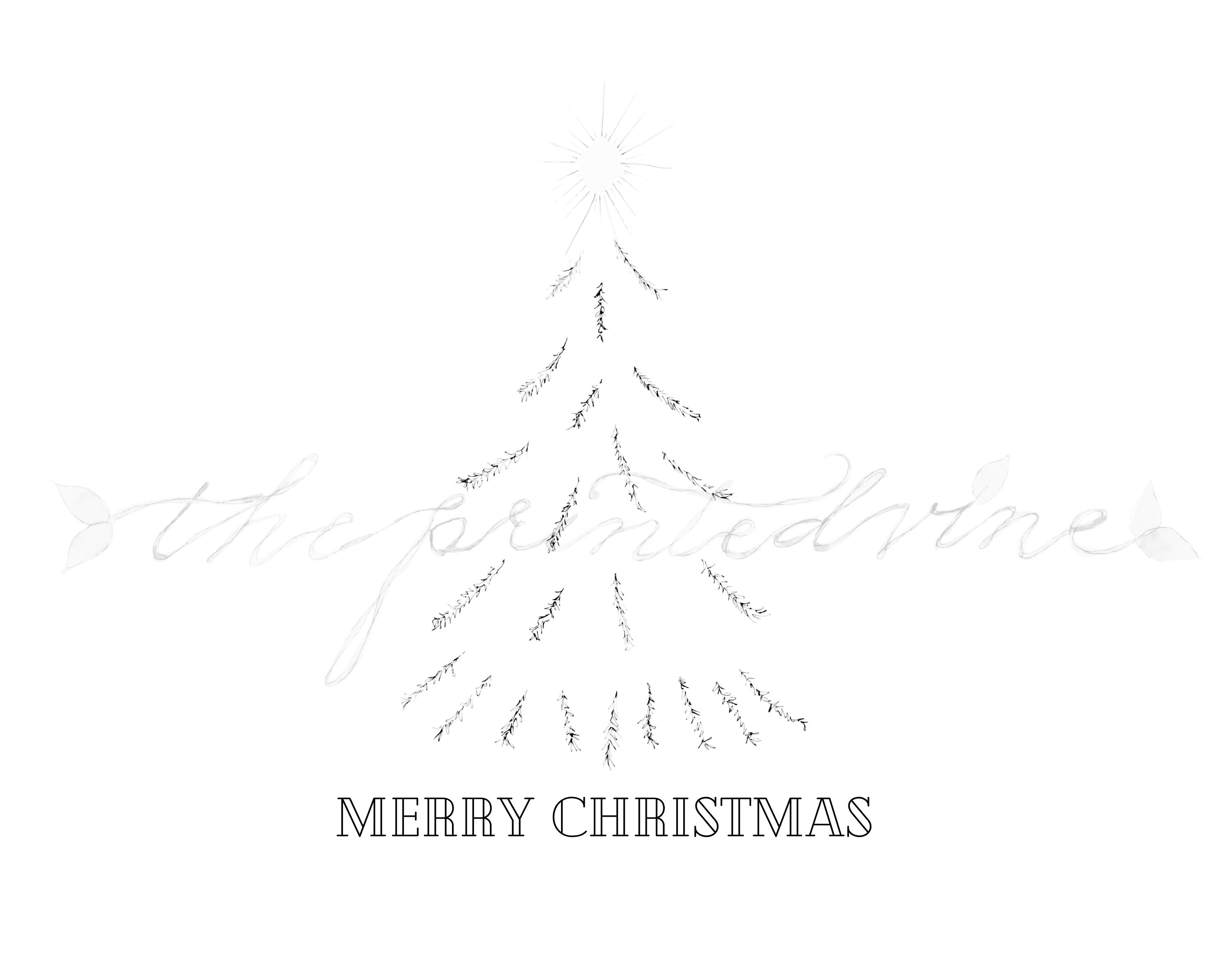 Digital Download Fingerprint Christmas Tree Craft - Etsy