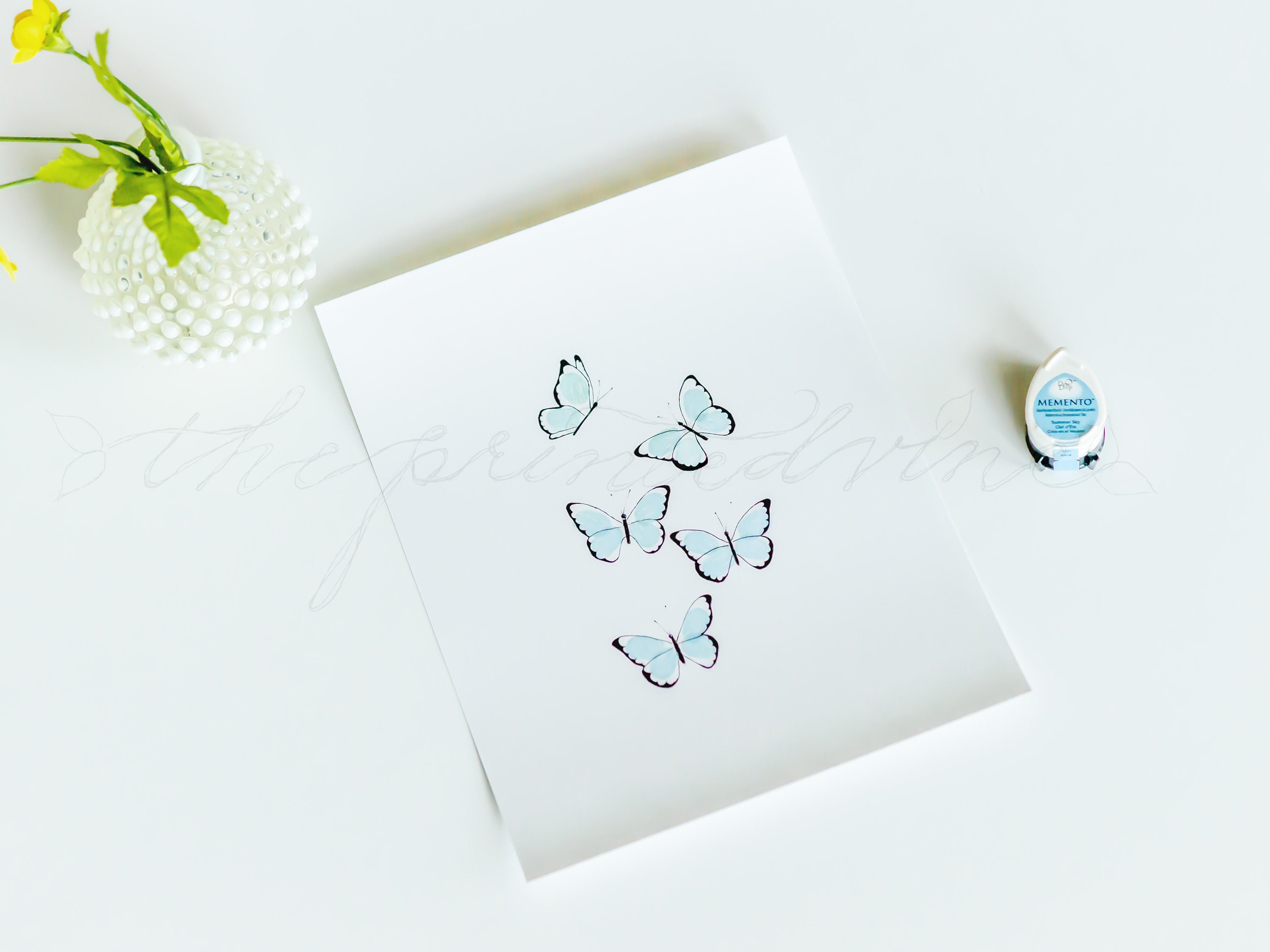 Digital Download, Kids Art, Fingerprint Art, Nursery Art, Butterfly - Etsy