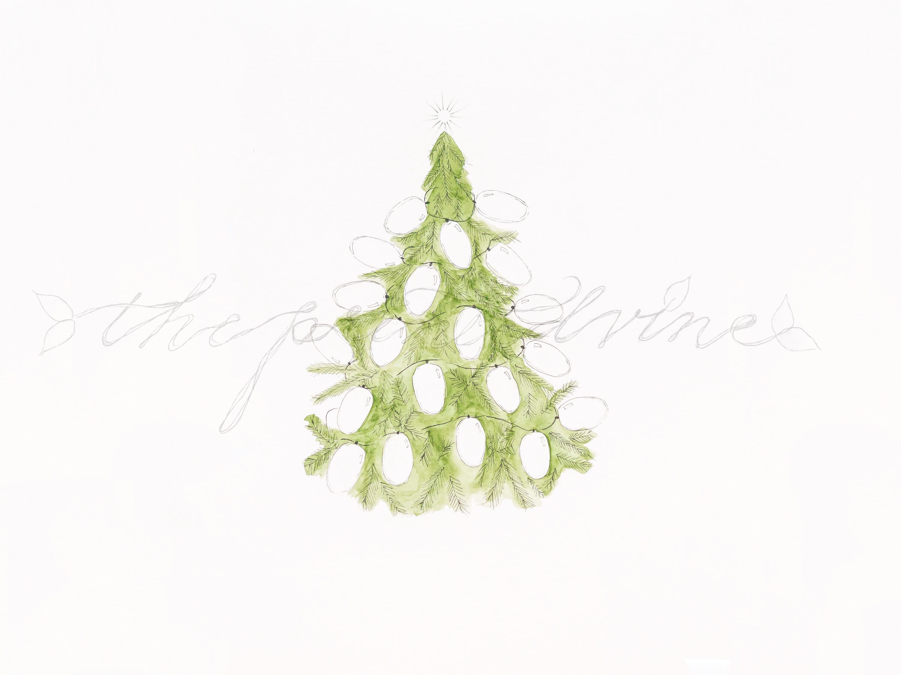 Digital Download, Christmas Tree Art, Kids Art, Fingerprint Art ...