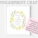 Digital Download Fingerprint Wall Decor, Kids Fingerprint Art, Keepsake ...