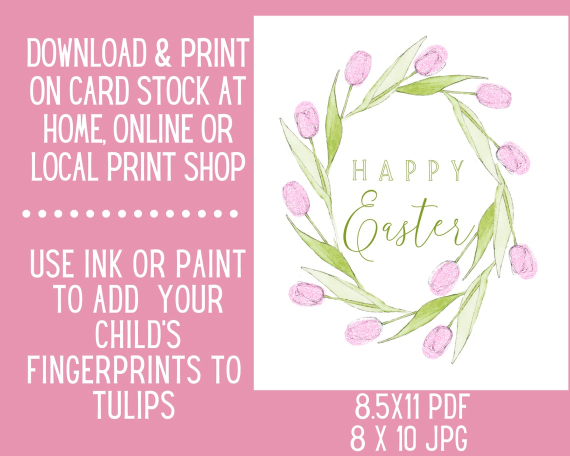 Easter Kids Art, Fingerprint Art, Easter Craft, Preschool Easter Craft ...