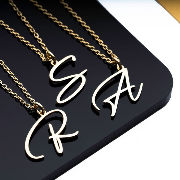 Cursive Necklace - Etsy