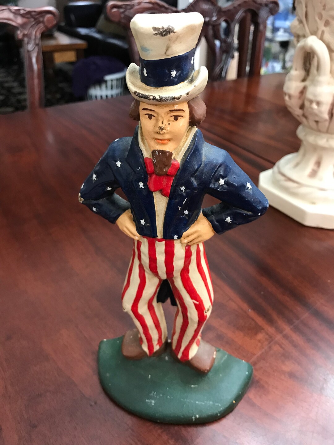 Vintage Americana Uncle Sam Cast Iron Door Stop - Etsy
