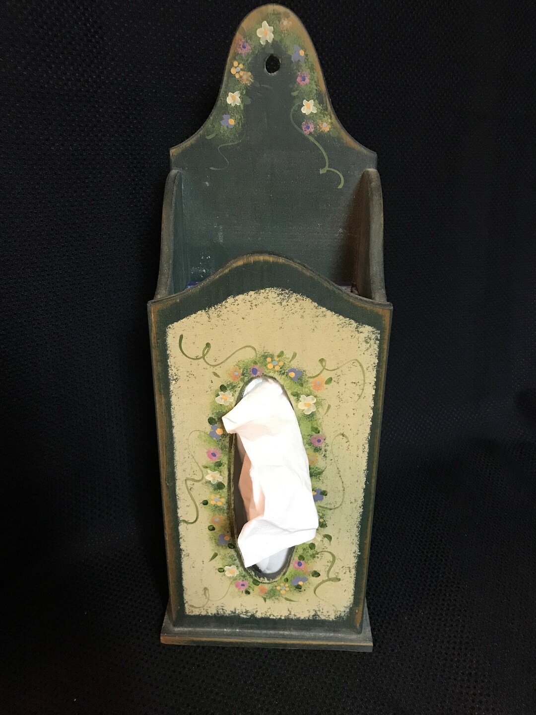 Primitive Wooden Tissue Box Holder - Etsy