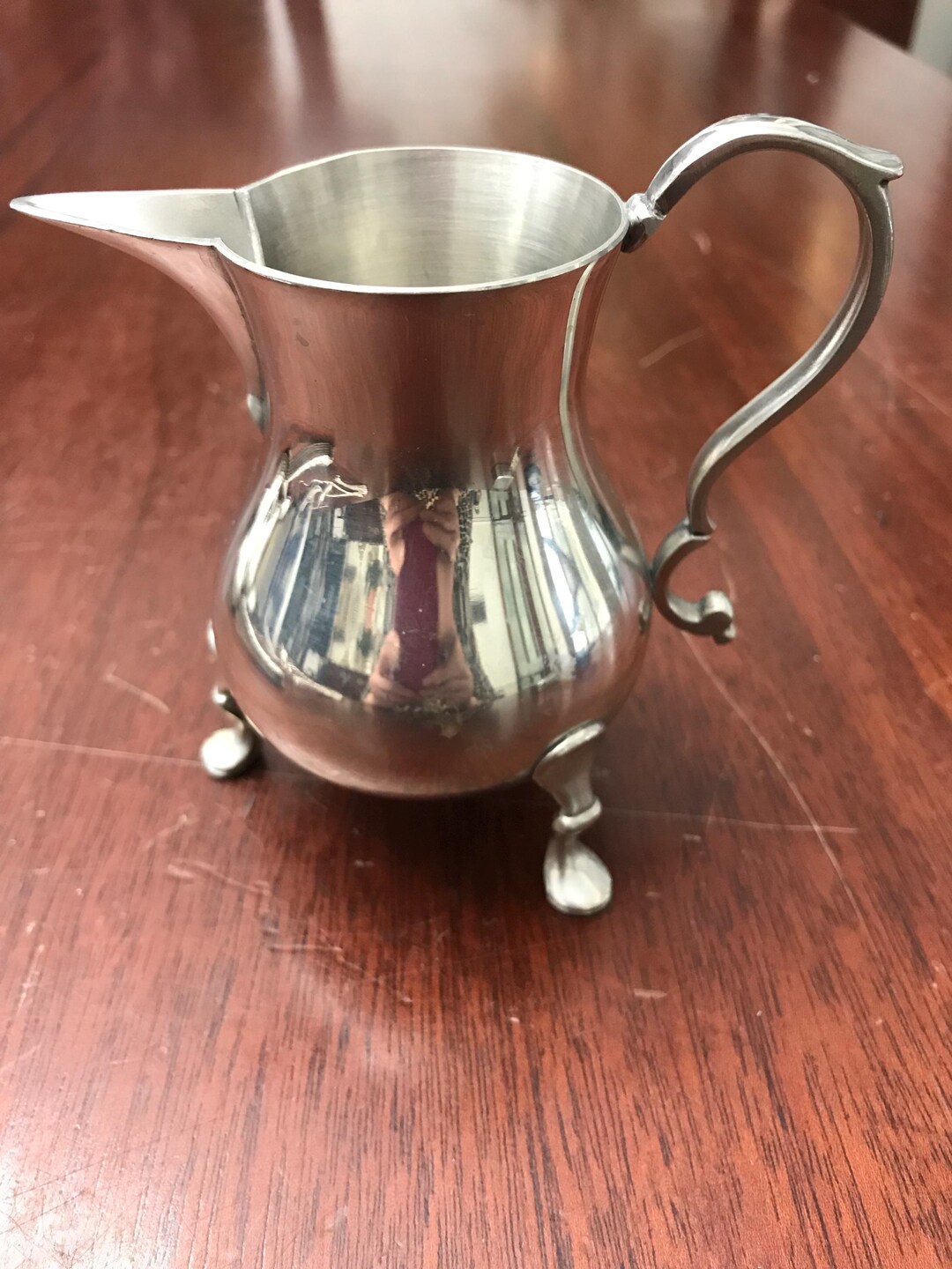Williamsburg Restoration Stieff 4” Pewter 3-footed 4” Mini Pitcher ...
