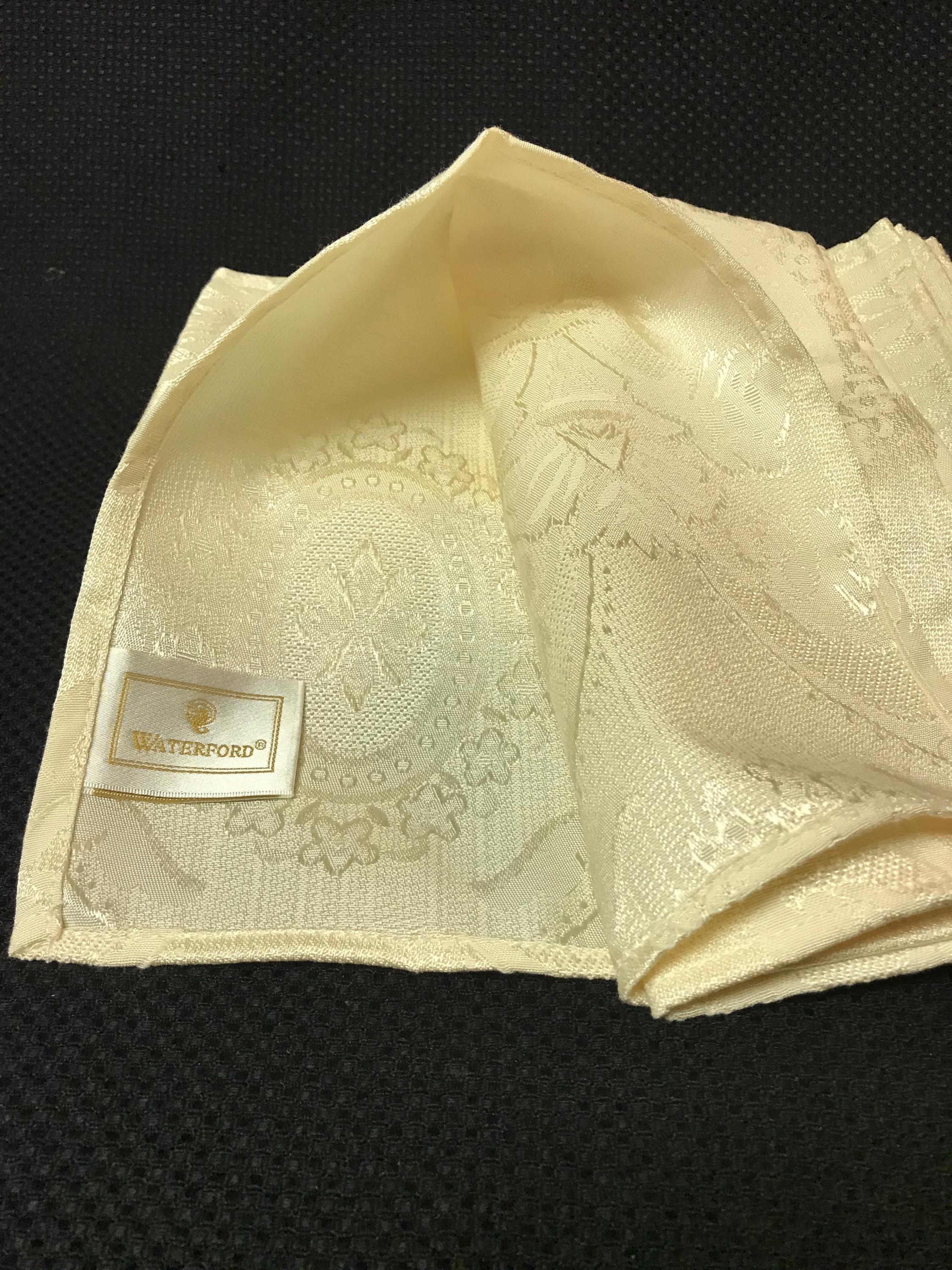 Set of 7 Waterford Cream Color Damask Napkins - Etsy