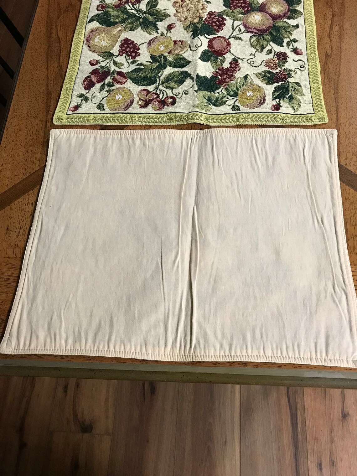 Set of 4 Vtg Woven Lined Fruit Placemats - Etsy
