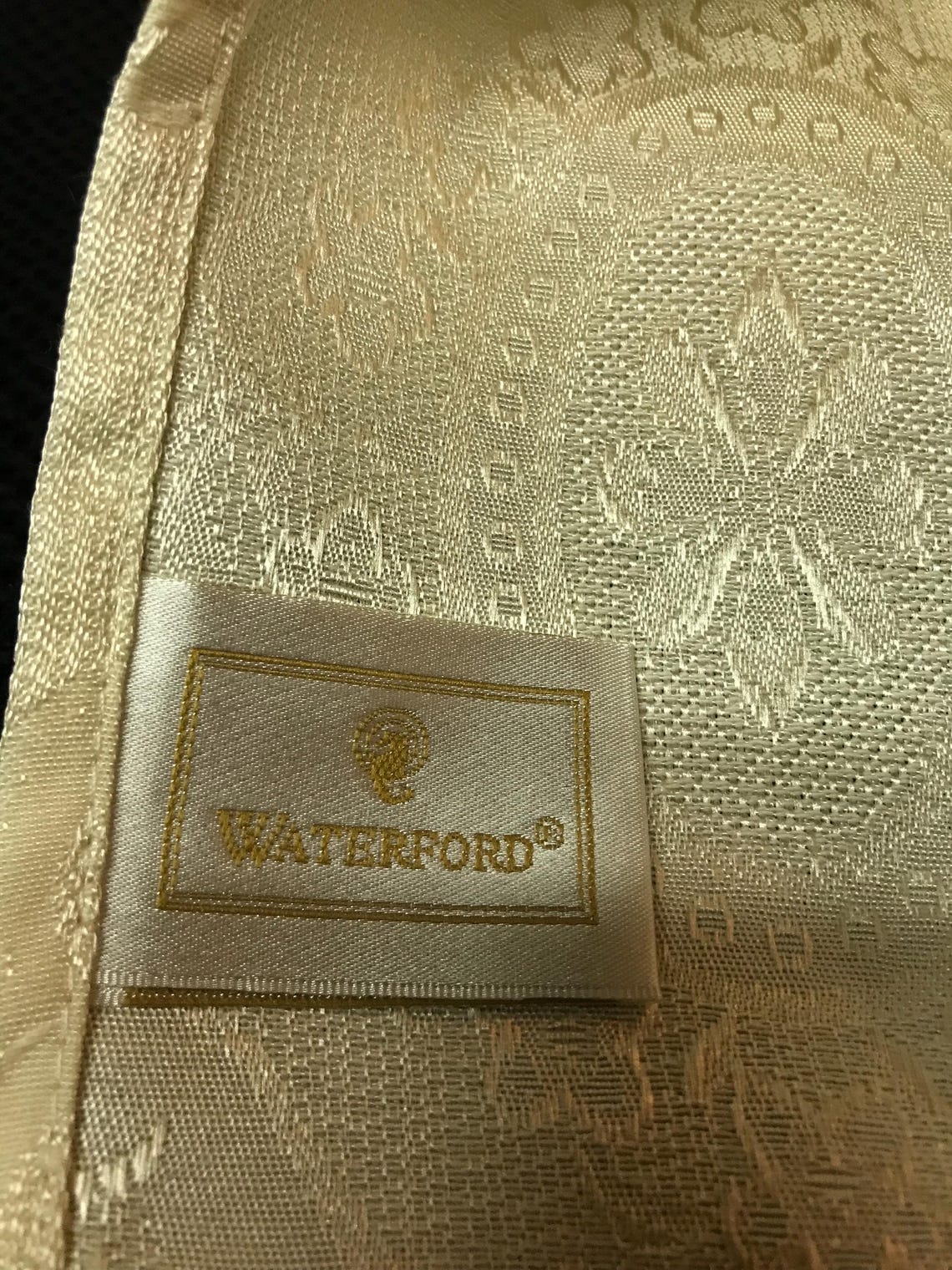 Set of 7 Waterford Cream Color Damask Napkins - Etsy