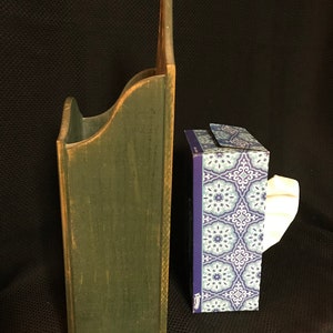 Primitive Wooden Tissue Box Holder - Etsy