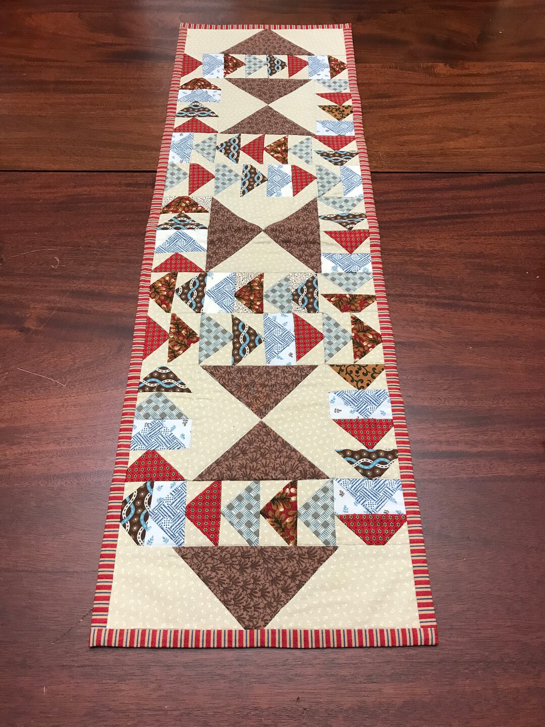 Hand Made Pieced Quilted Table Runner - Etsy