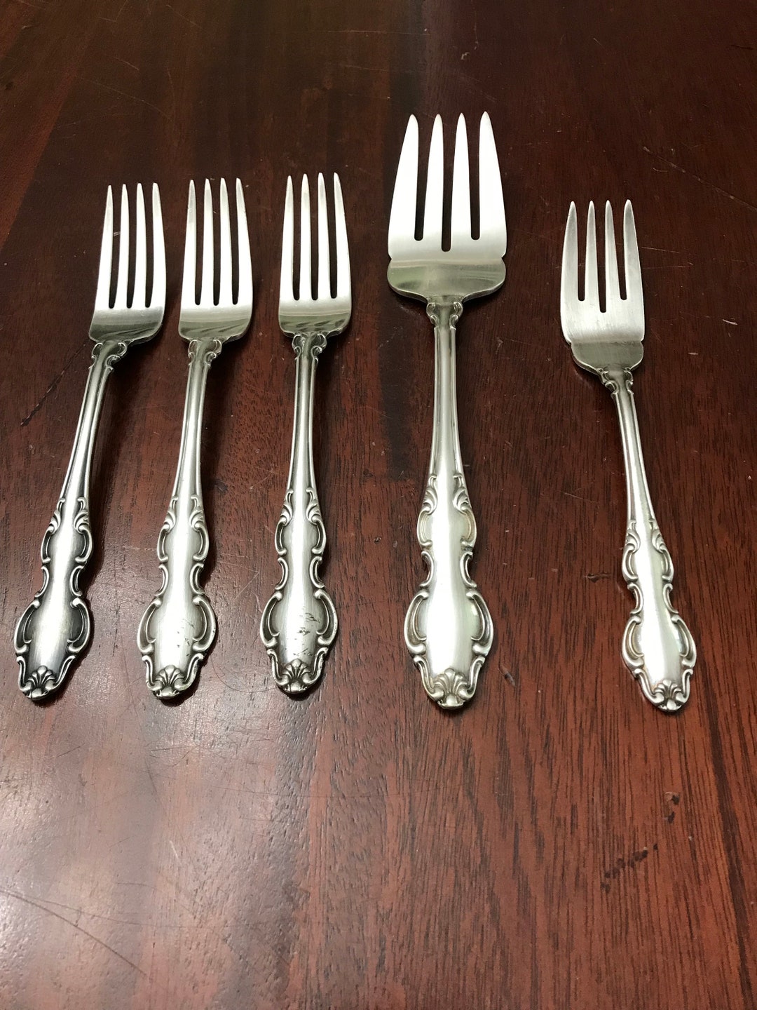 Reed & Barton Kings Crown Silverplate 1968 4 Pieces - Etsy