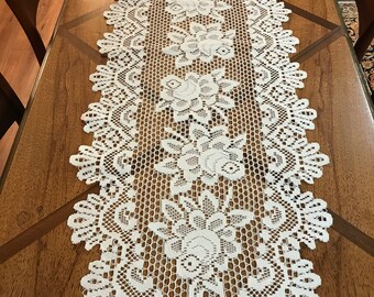 Antique Lace Table Runner | Etsy