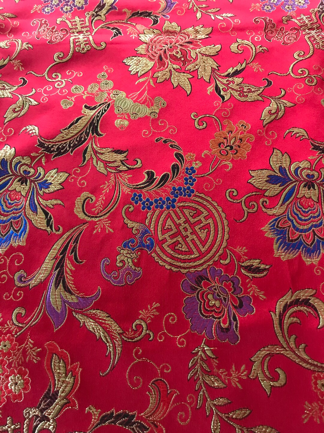 Red and Gold Asian Table Runner - Etsy