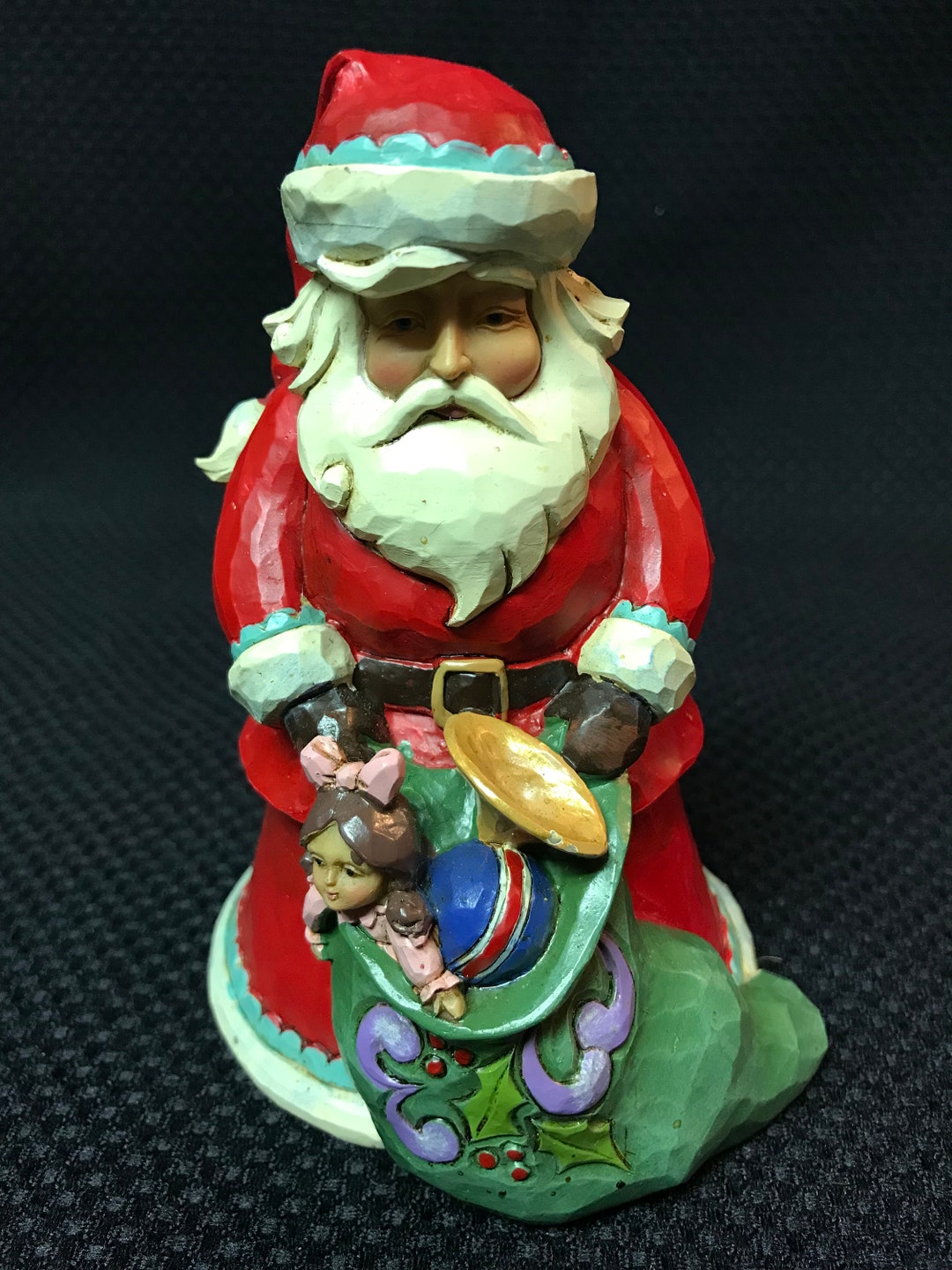 Jim Shore Santa With Bag of Toys Figurine - Etsy