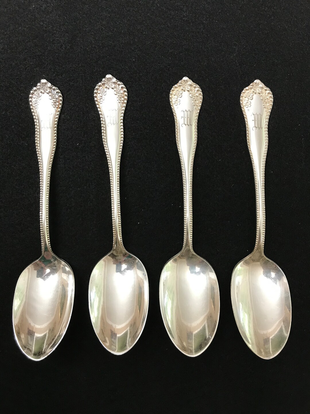 Set of 4 Anchor Rogers XII Silver Plate Tablespoons/serving Spoons Vtg ...