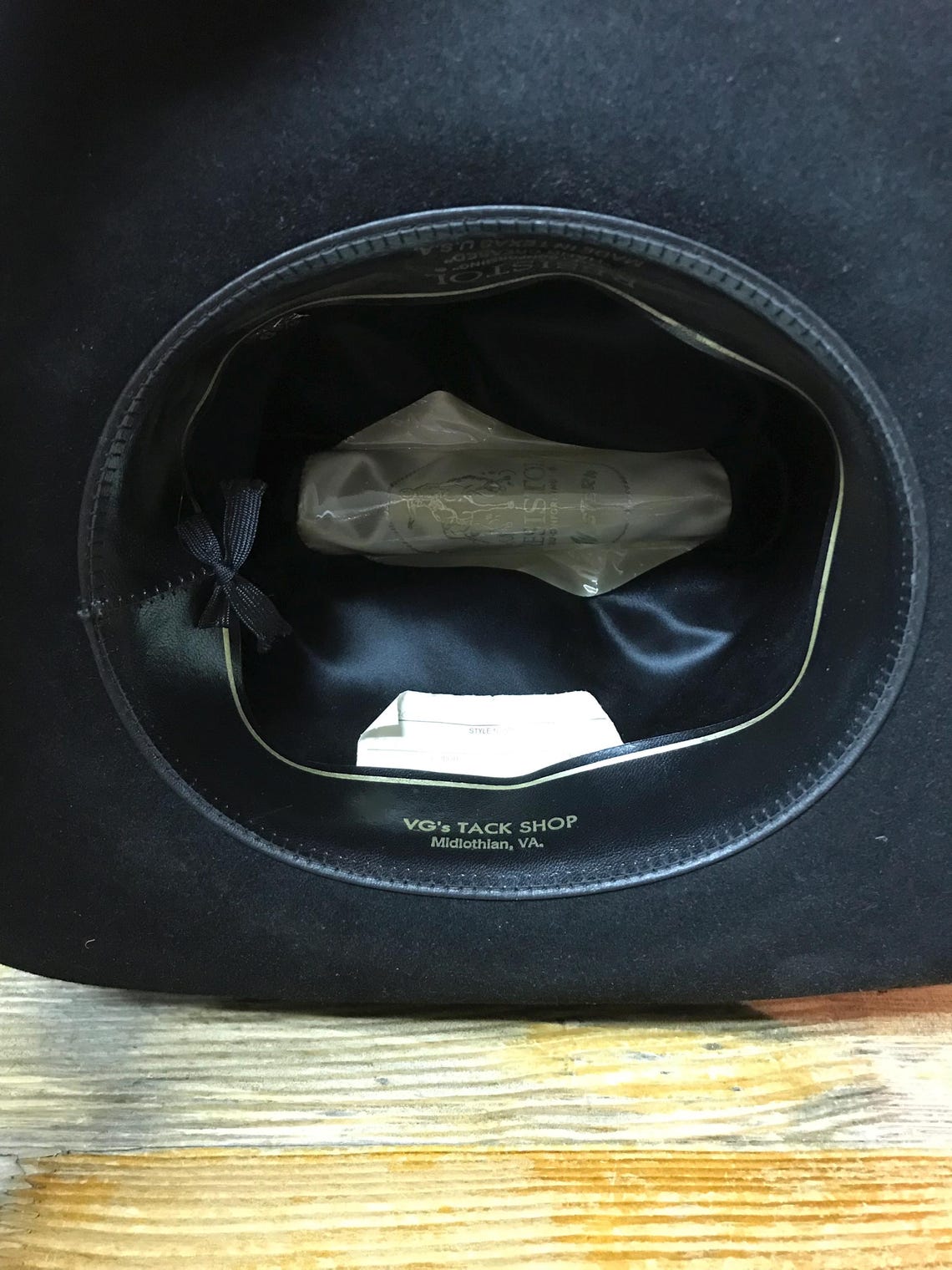 Resistol Hat Black Felt “western” Self Conforming Hand Creasedtexas USA ...