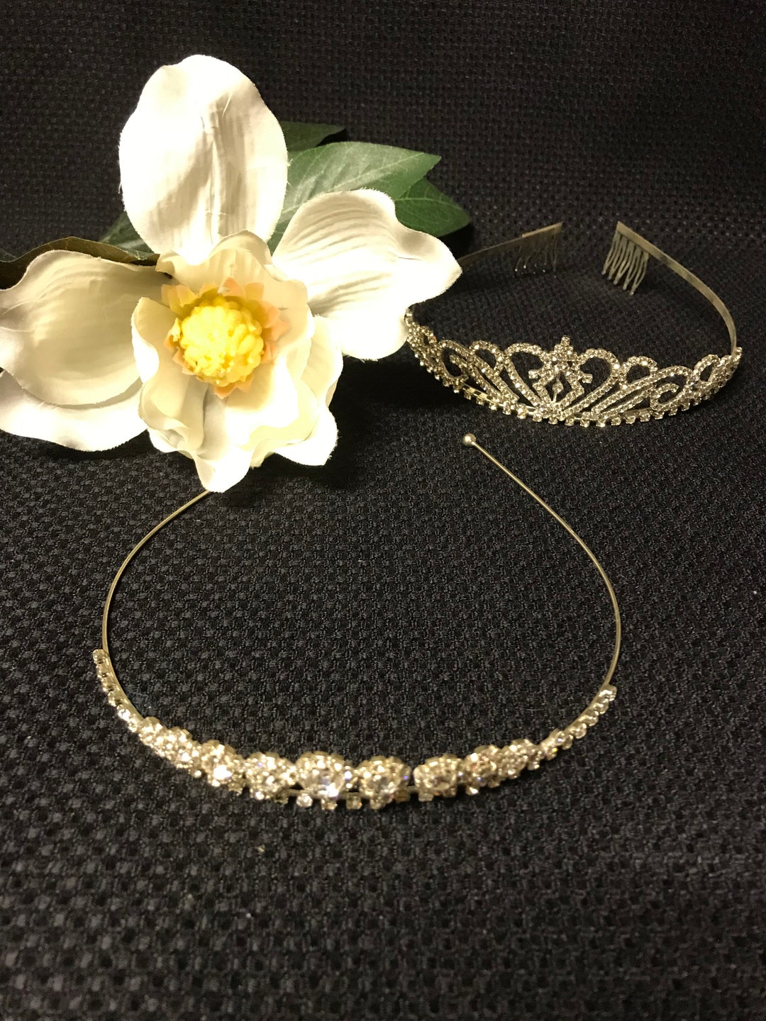 Lot of 2 Rhinestone Tiaras - Etsy