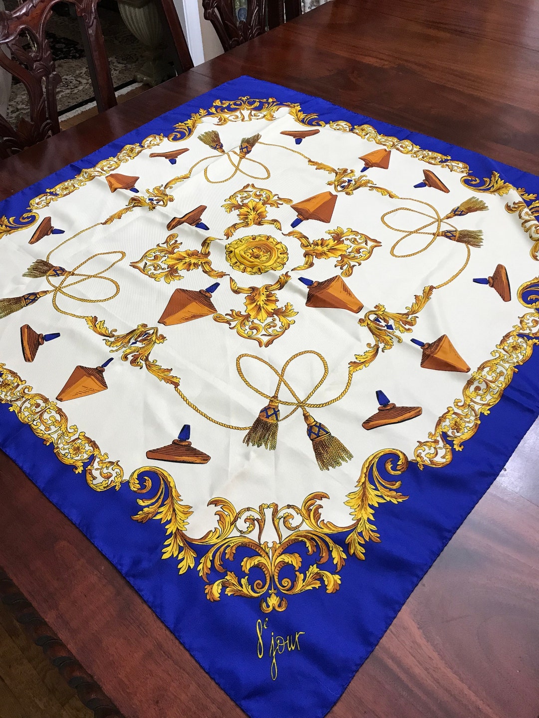 8e Jour Italy Yves Rocher Royal Blue Perfume Scarf - Etsy