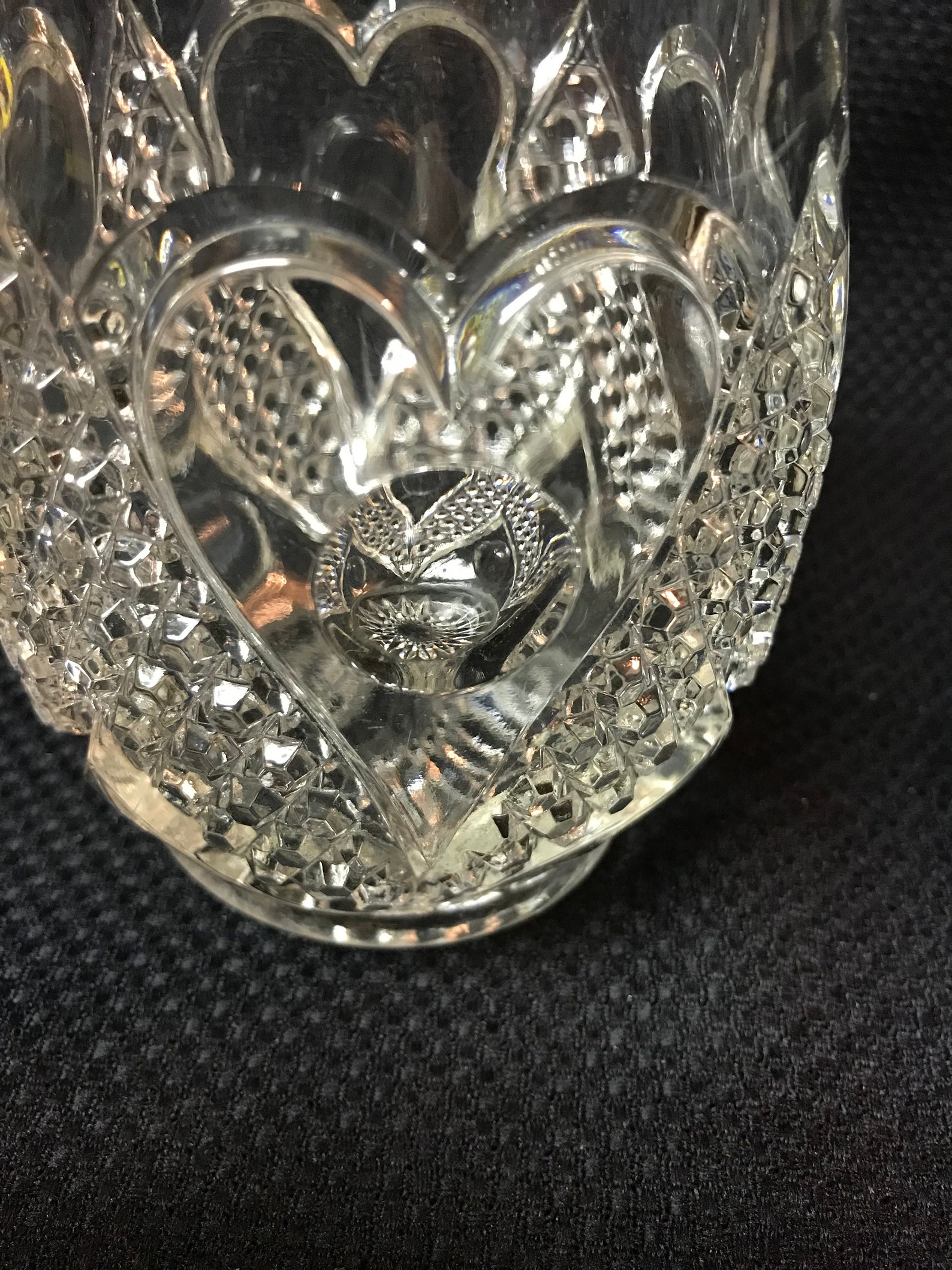 EAPG Victorian Celery Vase Heart & Thumbprint 1898 - Etsy