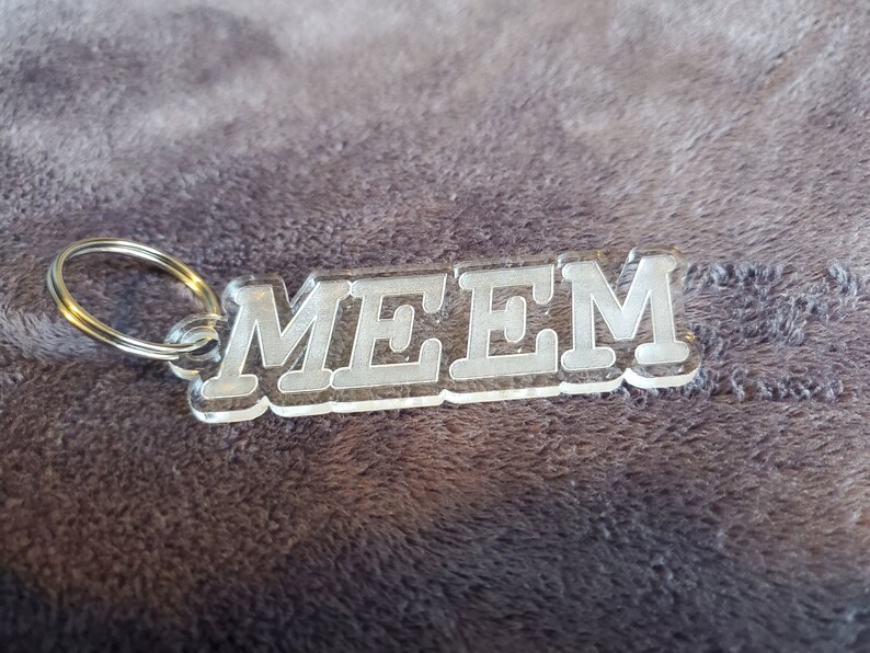 Custom Laser Cut Acrylic Keychains - Etsy