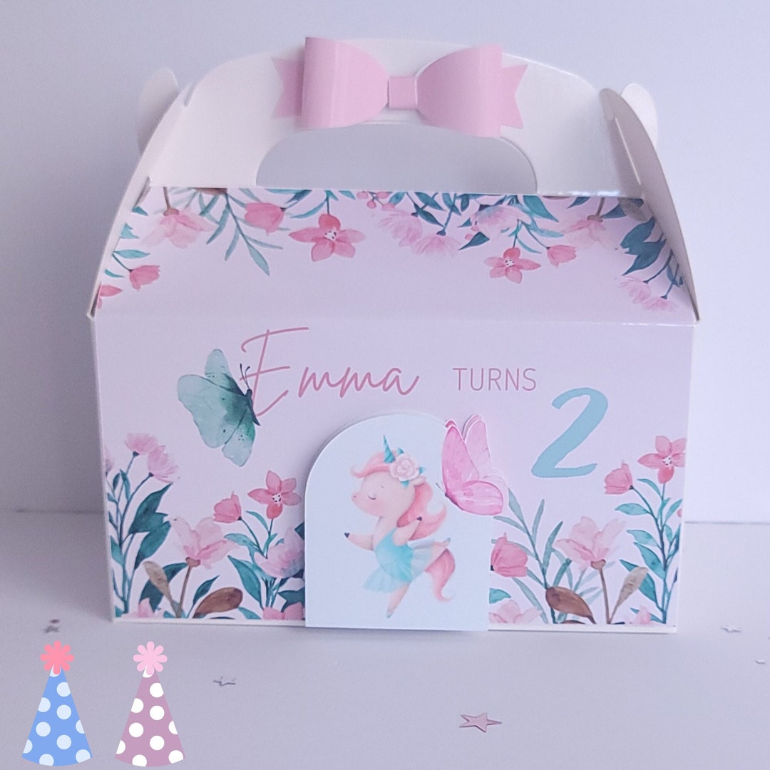 Personalized Party Favor Box, Boxes for Favors, Birthday Supplies ...