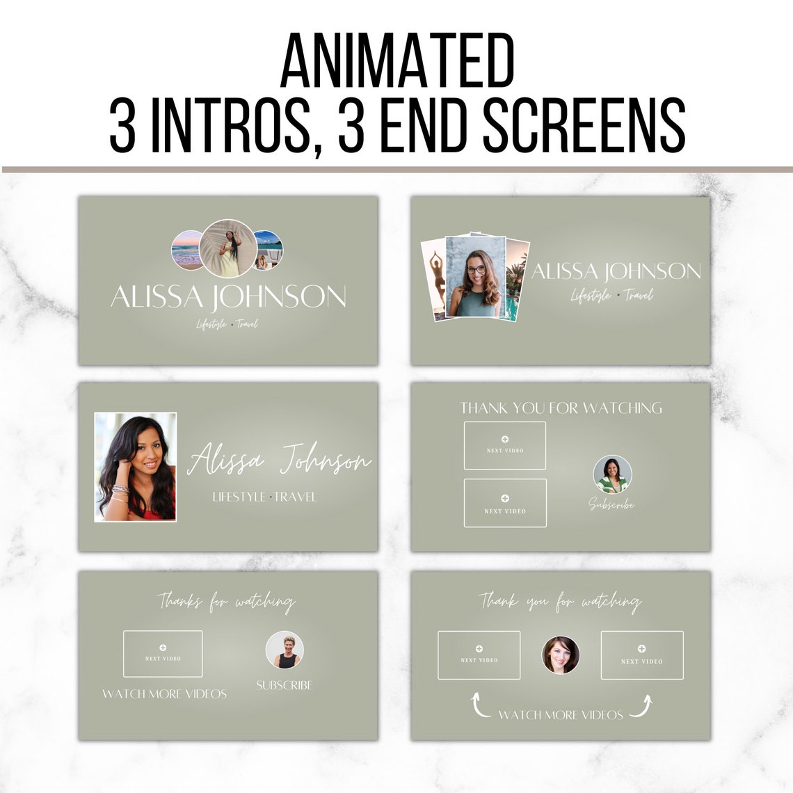 Youtube Branding Kit Youtube Channel Kit Personalized Banner, Intro ...