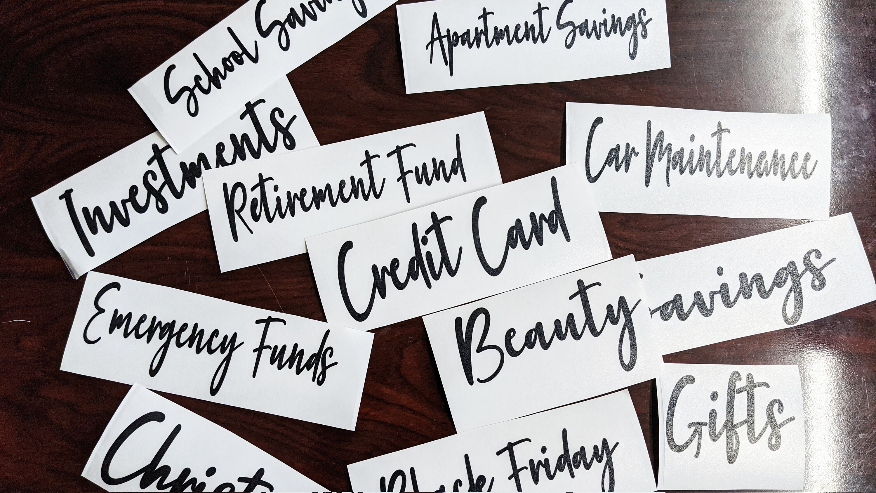 Savings Cash Envelope Labels Custom Budget Planner Binder - Etsy